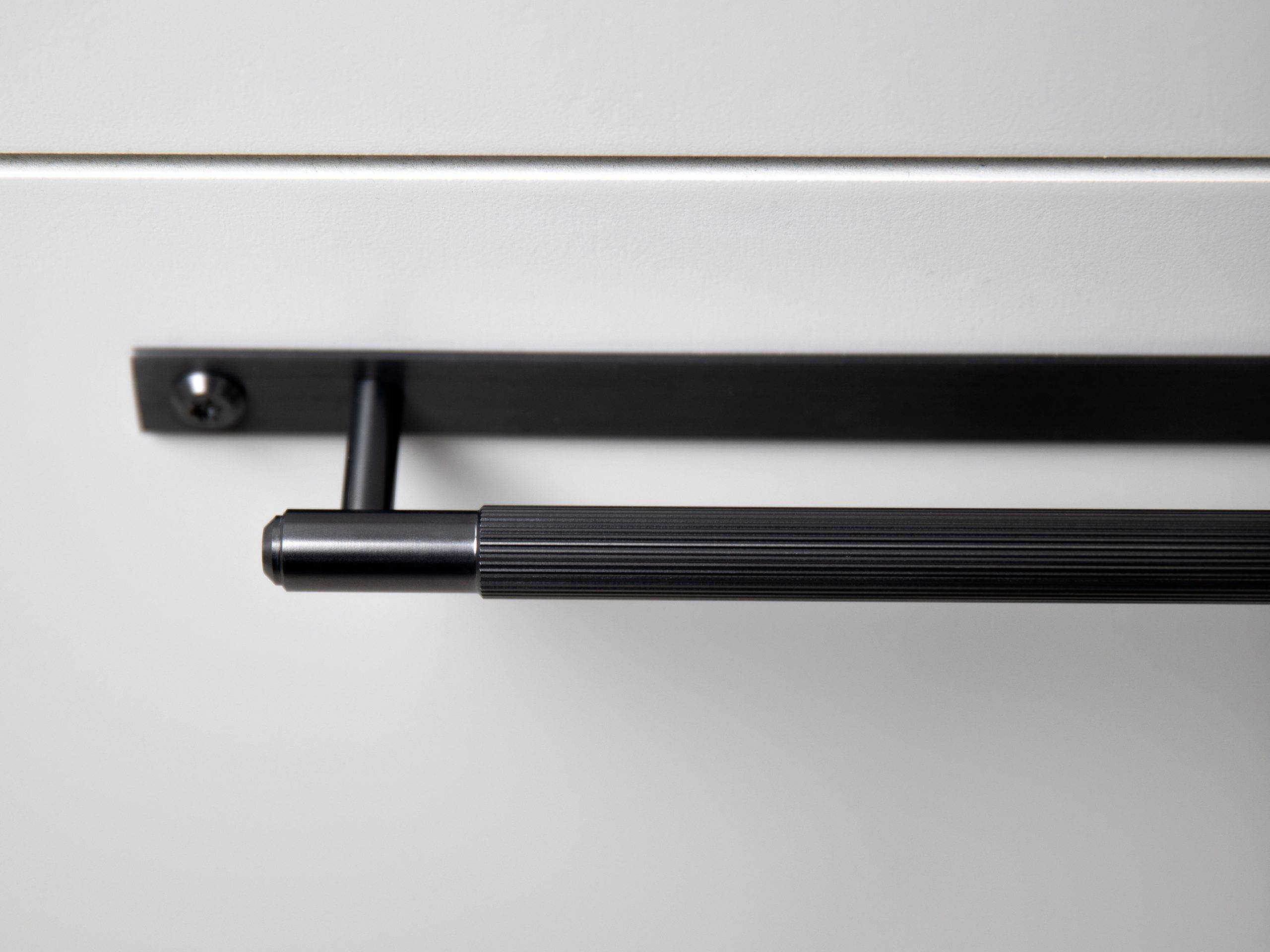 Buster + Punch Black Linear Plate Pull Bar | BUPNPB02358