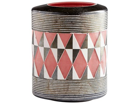 Cyan Design Canyonland Clear / Guilded Silver 10'' High Vase | C311096