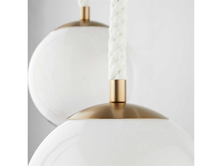 Cyan Design Rockport 3-Light Aged Brass Pendant | C311621