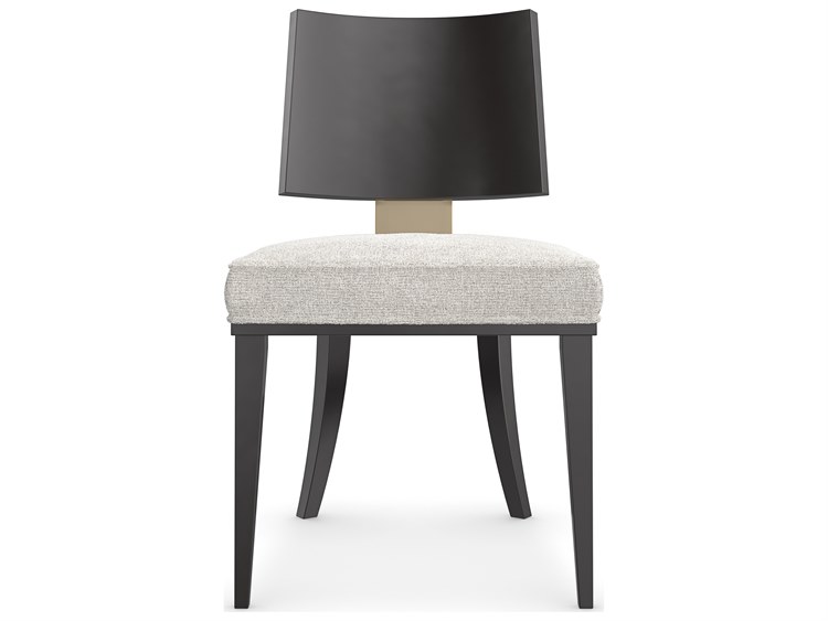 Caracole Classic Champagne Hardwood Beige Upholstered Side Dining Chair ...