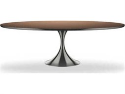 Caracole Streamline Moderne Smoked Bronze Base Pedestal Round Wood Aged ...