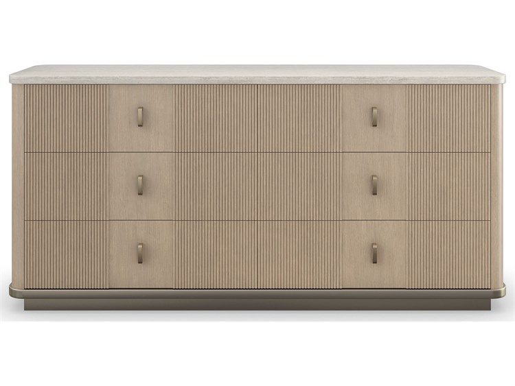 Caracole Modern Principles Rhythm 6-Drawers Brown Oak Wood Double ...