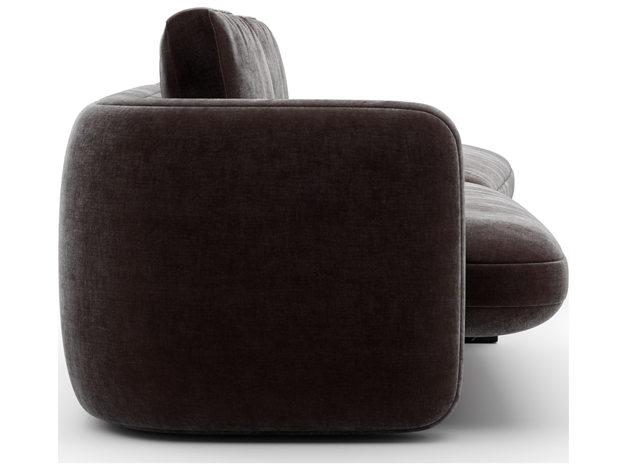 Caracole Overlap Brown Upholstered Sectional Sofa | CACUPH425VSEC1A