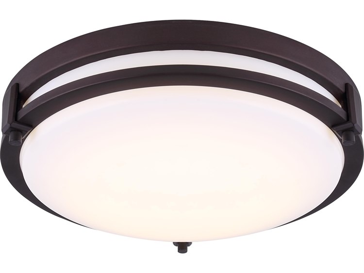 Canarm Gilda Bronze LED Round Flush Mount | CANLFM112A13ORB