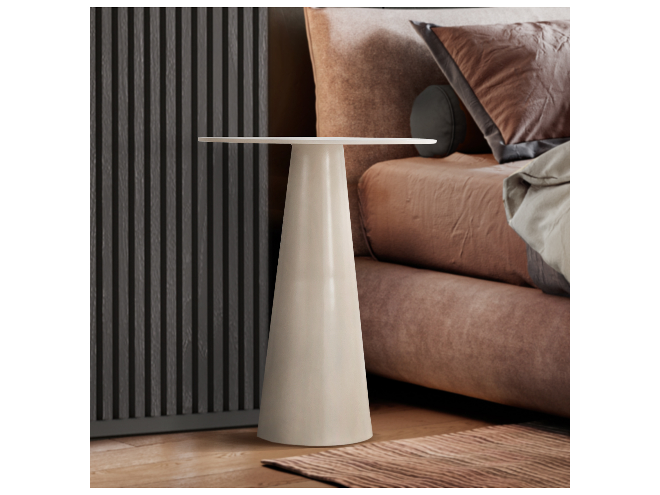 Canarm Safid Round Metal End Table | CANOM22026