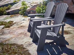 Seaside Casual Shellback Adirondack Recycled Plastic Outdoor Patio Lounge Set | SSC018SET1