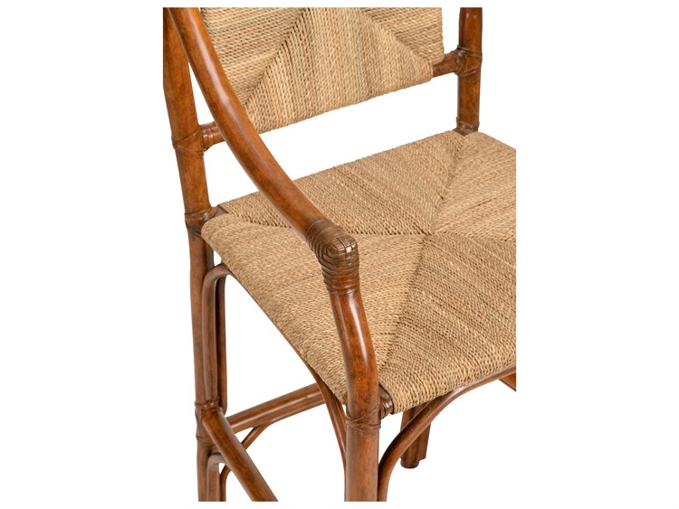 Chelsea House Mecklenburg Bamboo Wood Bar Stool Brown Barstool ...