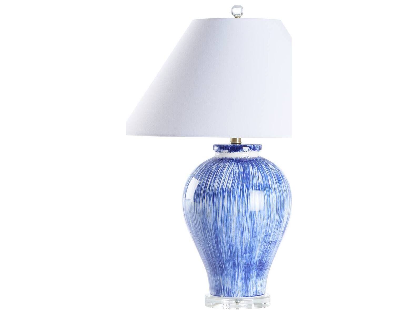 Chelsea House Town Square Blue Linen Table Lamp | CHC10300