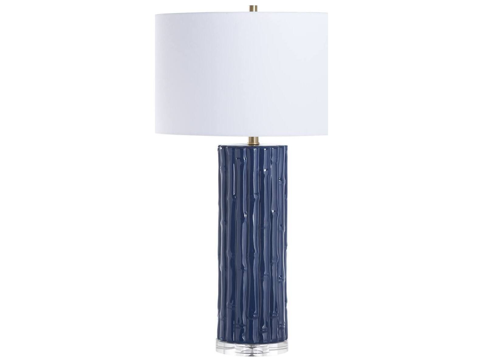 Chelsea House Town Square Blue Linen Table Lamp | CHC10302