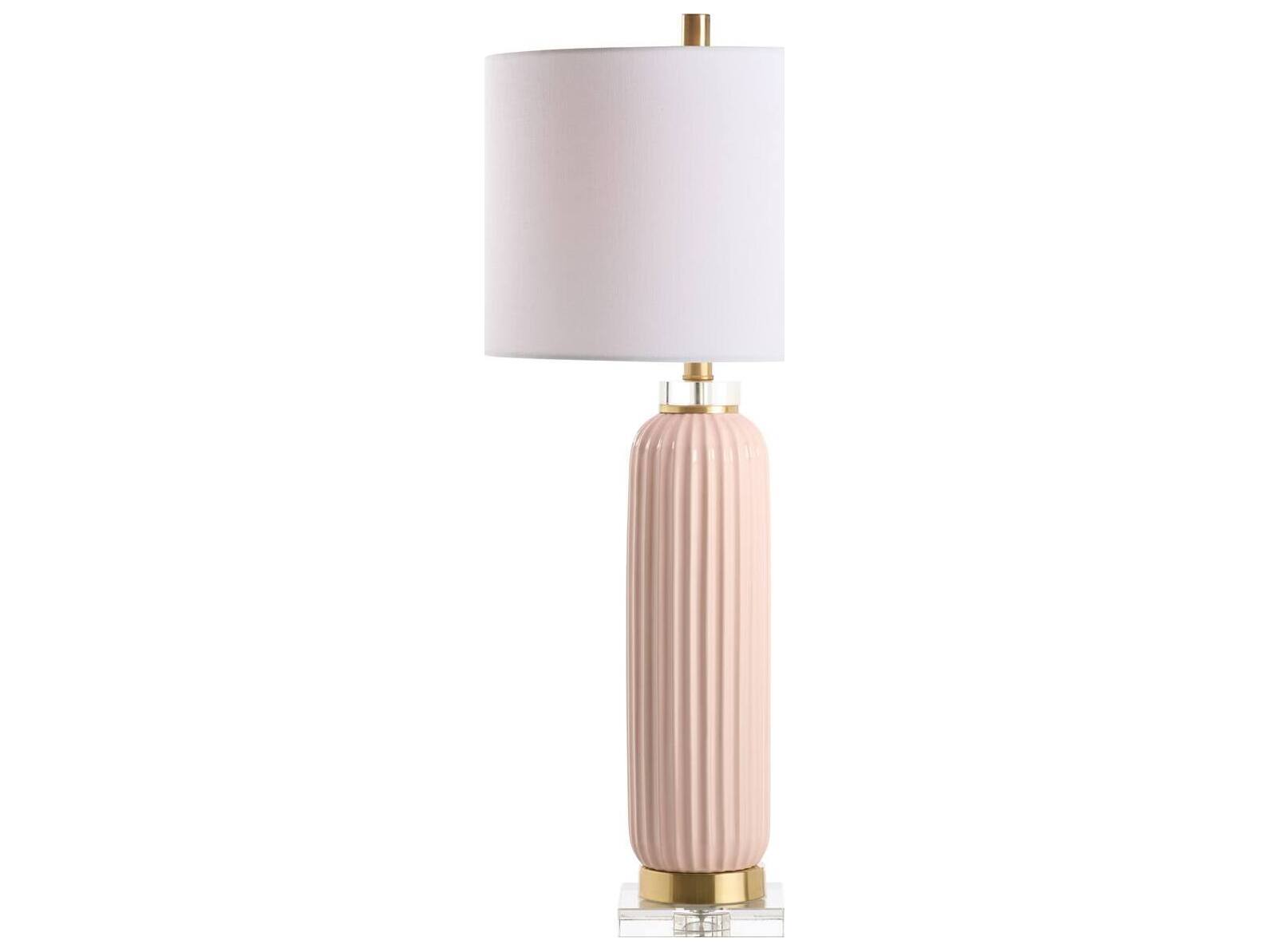 Chelsea House Town Square Pink Linen Table Lamp | CHC10321