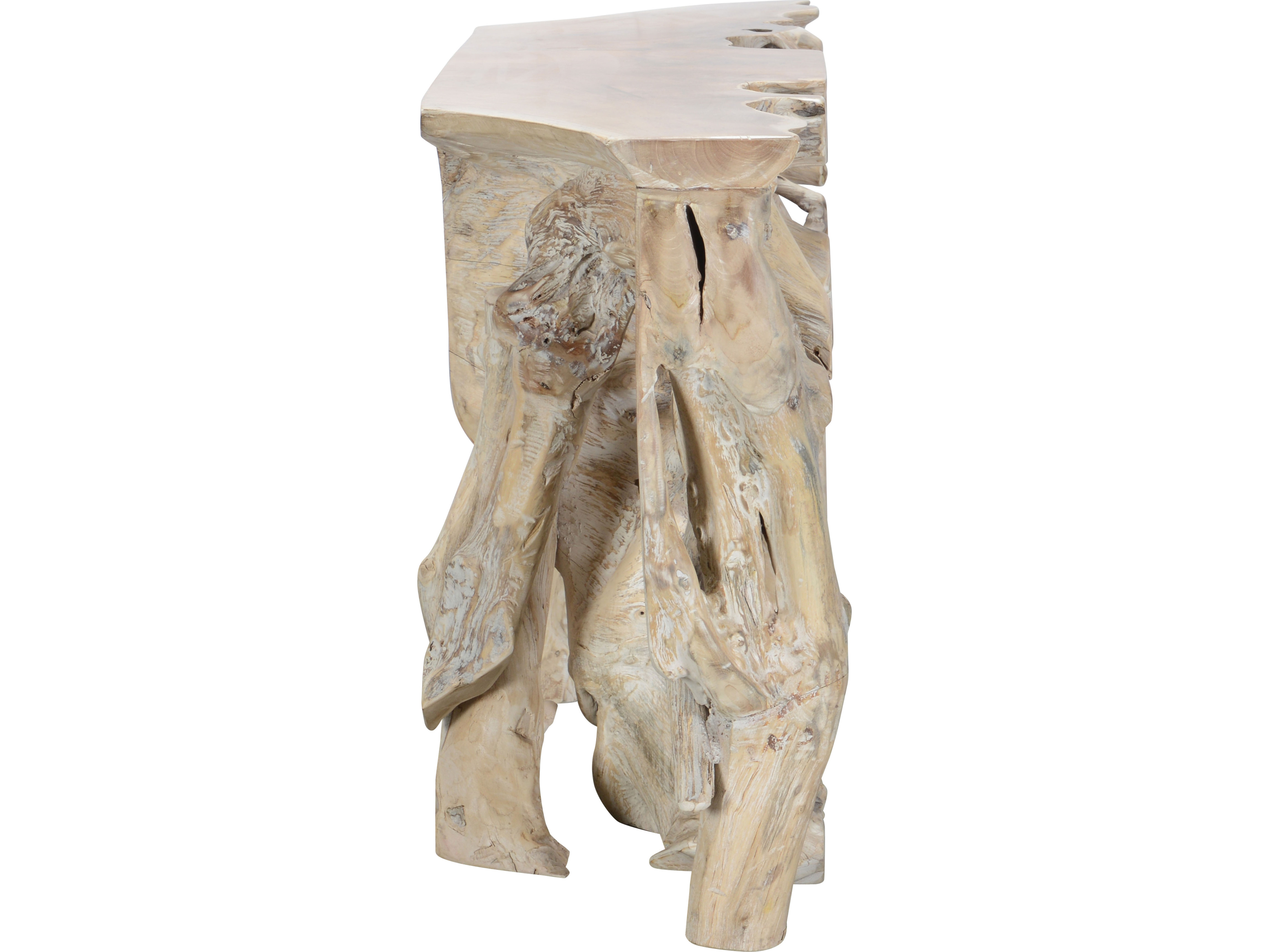 Classic Home Cypress Wood Natural White Wash Console Table | CLH51000001