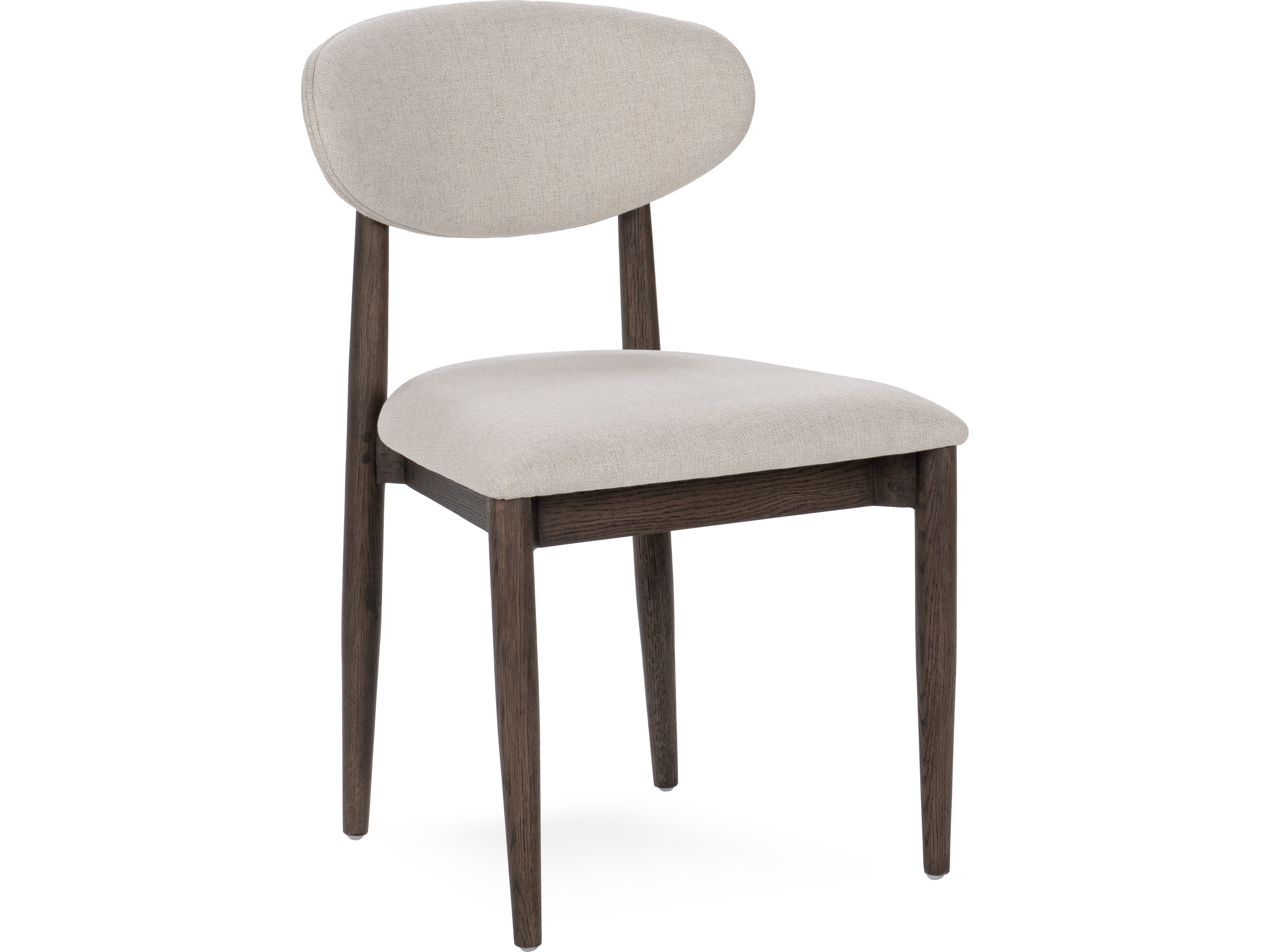 Classic Home Tiber Oak Wood Brown Upholstered Armless Dining Chair ...