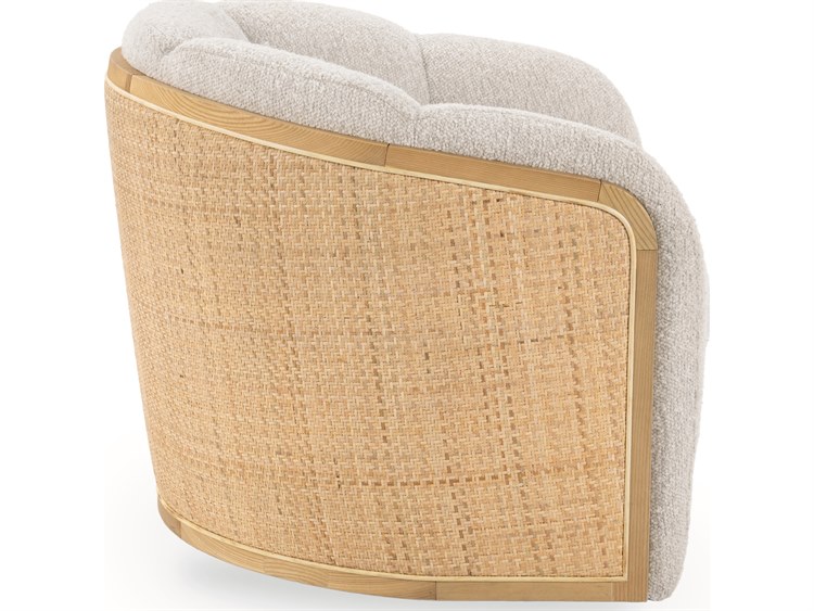 Classic Home Daisy Swivel Beige Accent Chair | CLH53006556