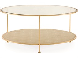 Century Furniture Monarch Square Glass Satin Brass Acrylic Coffee Table | CNTMN5838