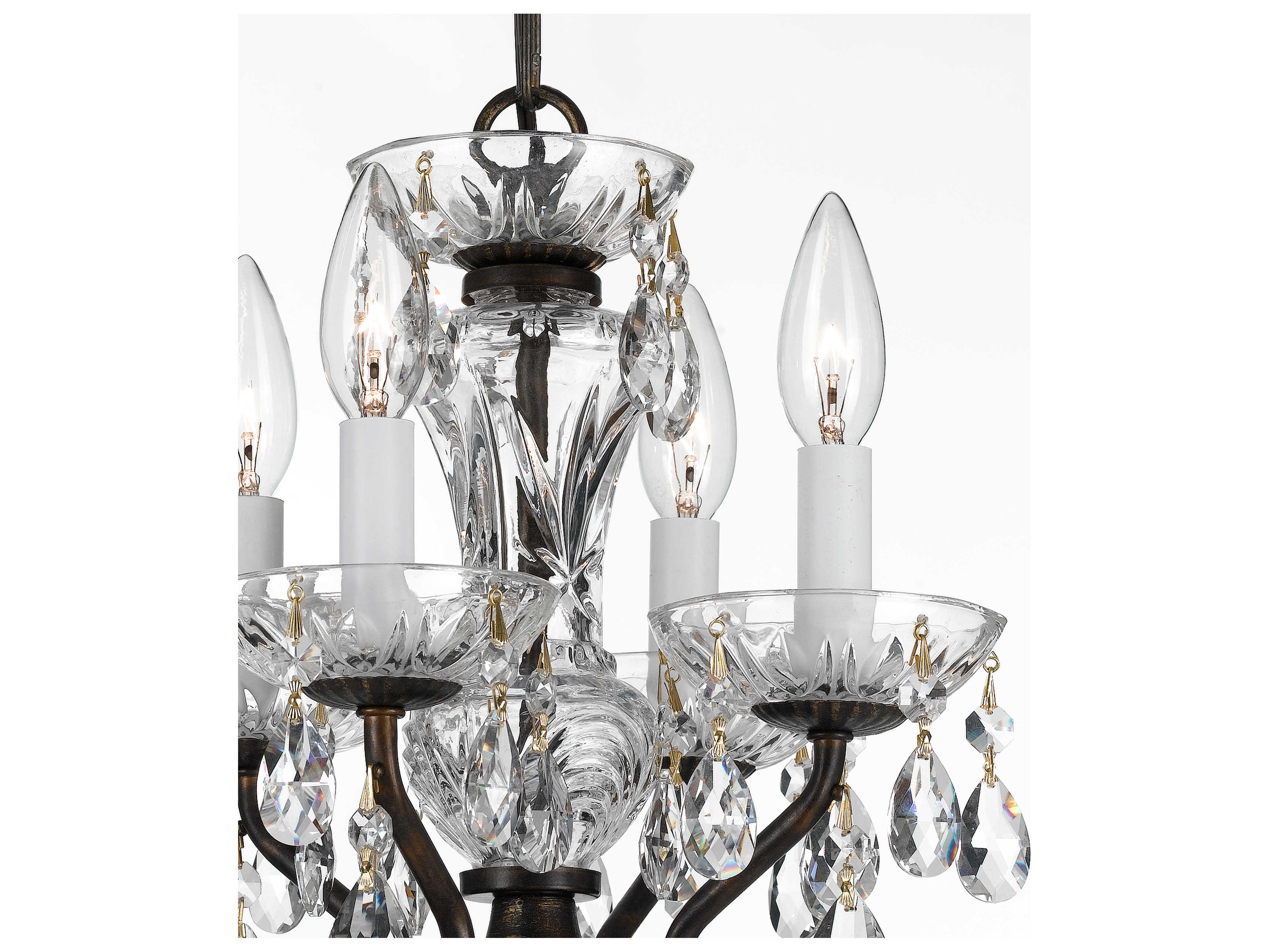 Crystorama Traditional Crystal 4 - Light Chandelier | CRY5534