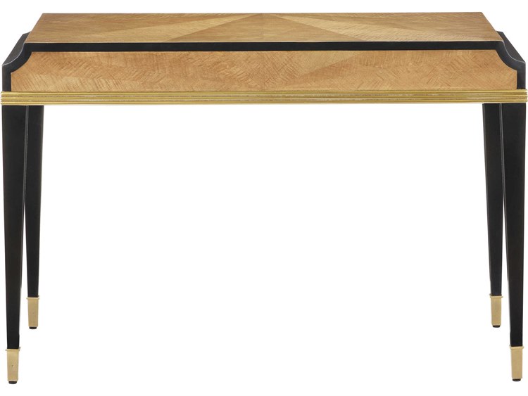 Currey & Company Kallista Brown Mahogany Wood Writing Desk | CY30000272