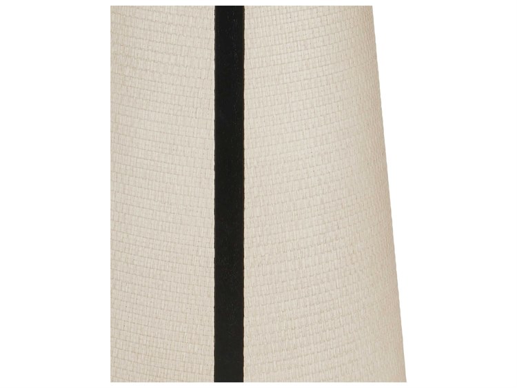 Currey & Company Deanna 38" Round Wood Ivory Black Foyer Table | CY30000302