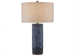Currey & Company Fairmont Dark Blue Reactive Buffet Lamp | CY60000991