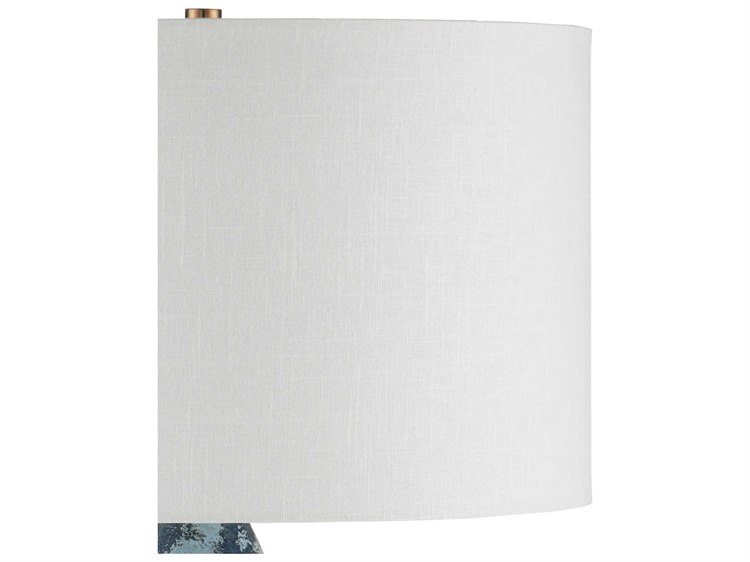 Currey & Company Catania Antique Blue Drip Buffet Lamp | CY60001054