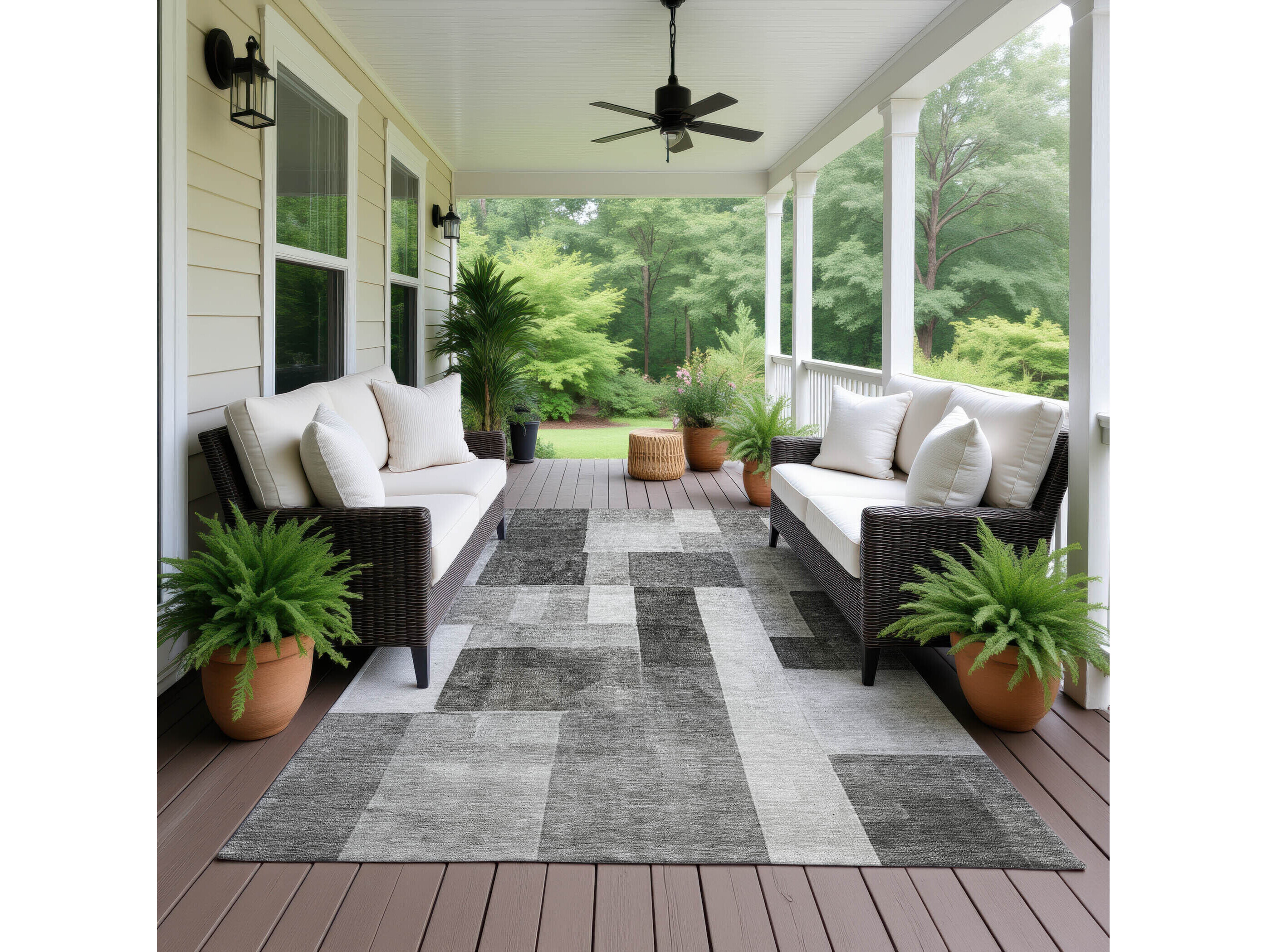 Dalyn Neo Abstract Area Rug | DLNO15PEWTER