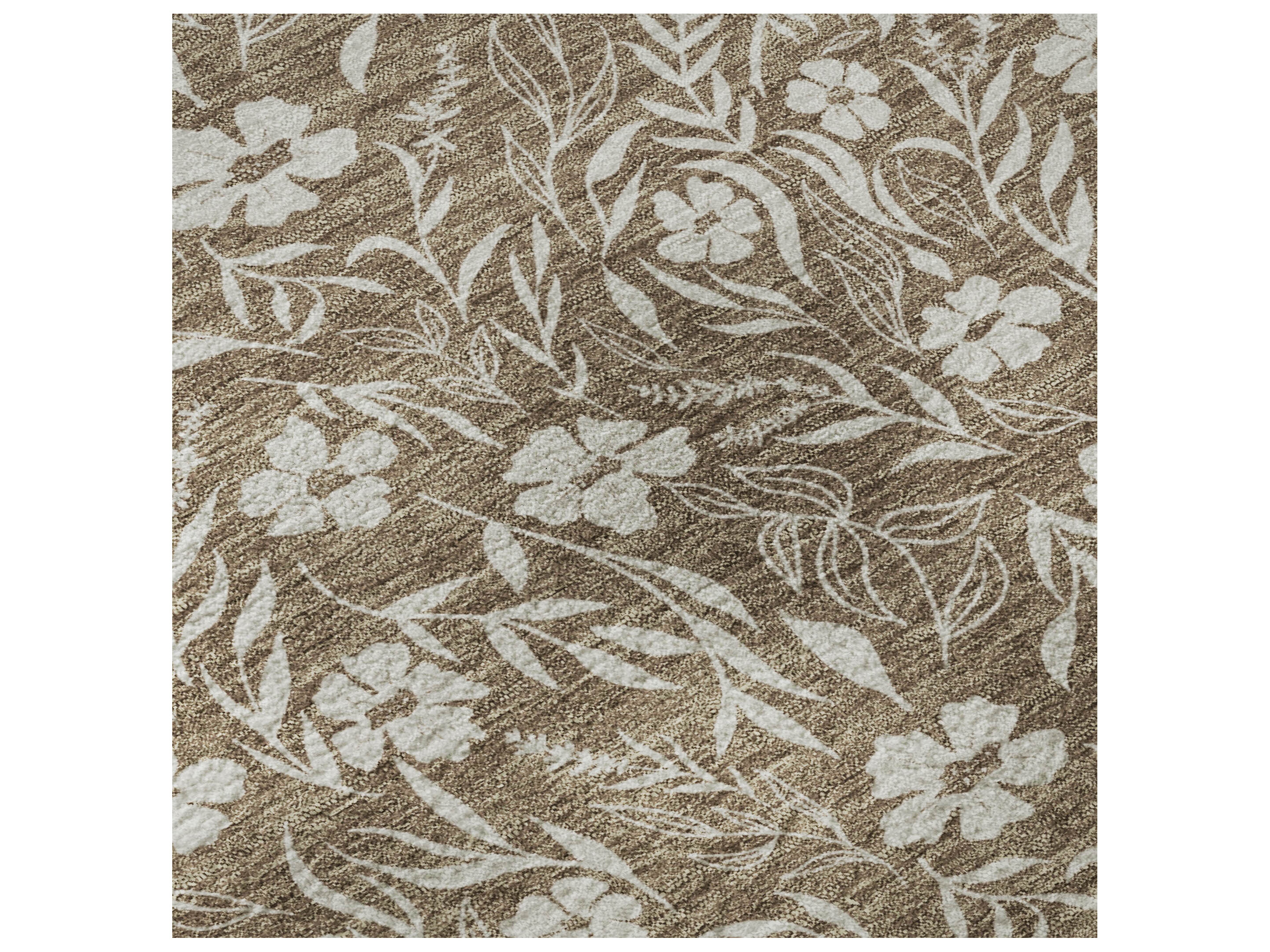 Dalyn Soft Essentials Floral Runner Area Rug | DLSE4MOCHA