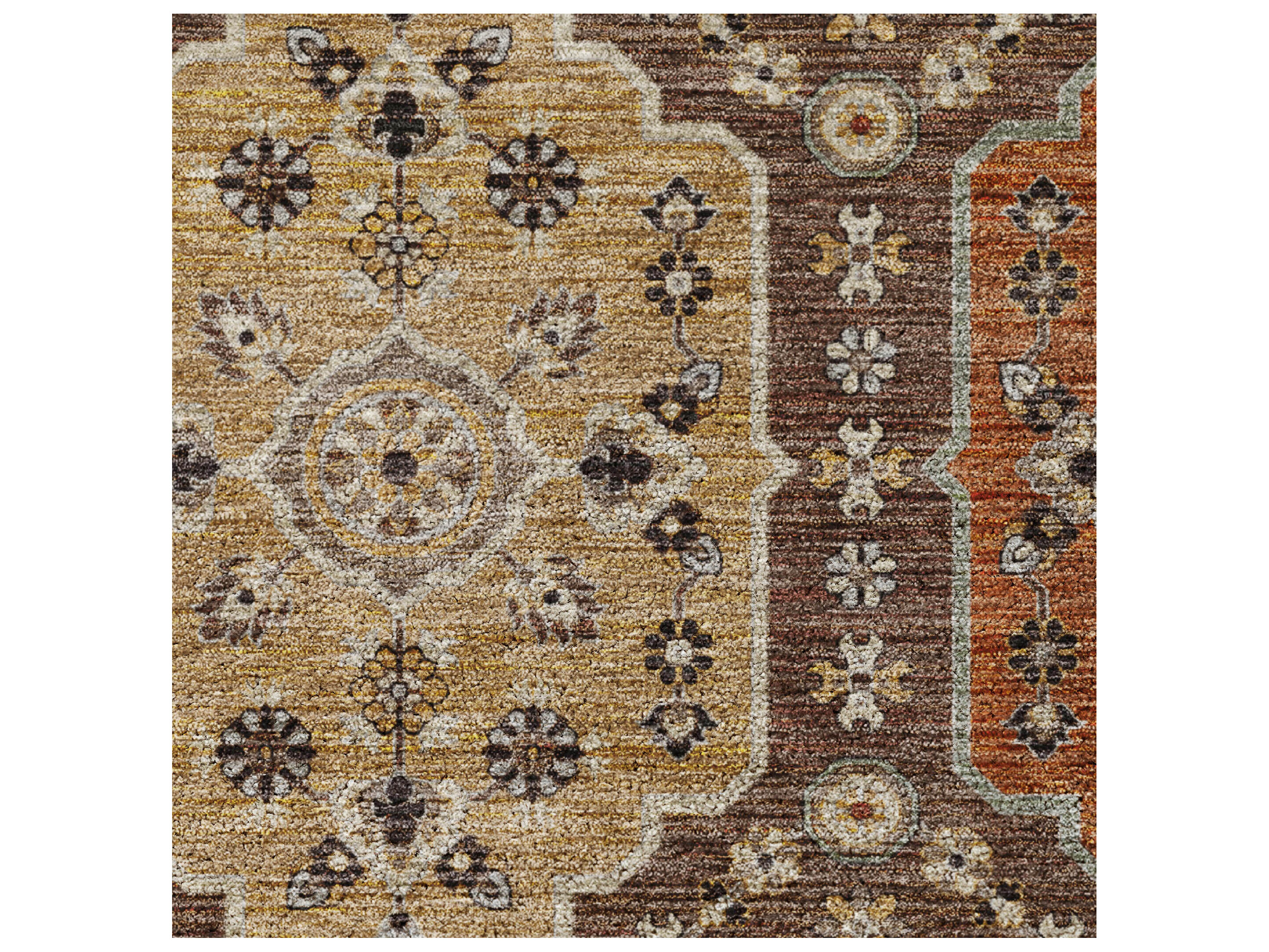 Dalyn Silk Road Floral Area Rug | DLSR7CHOCOLATE
