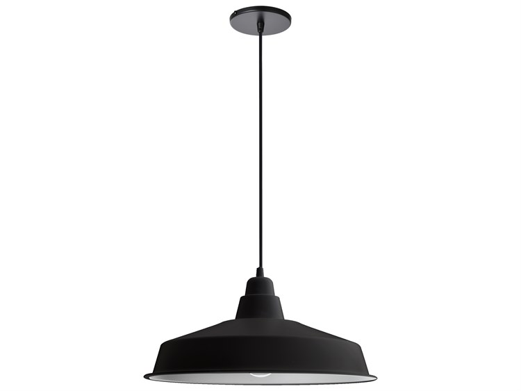 Dainolite Olya 1-Light Matte Black Dome Pendant | DNOLY161PMB