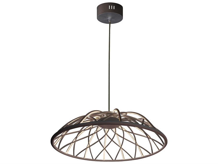 Dainolite Pakuna 1-Light Matte Black Dome Pendant | DNPAK2016LEDPMB