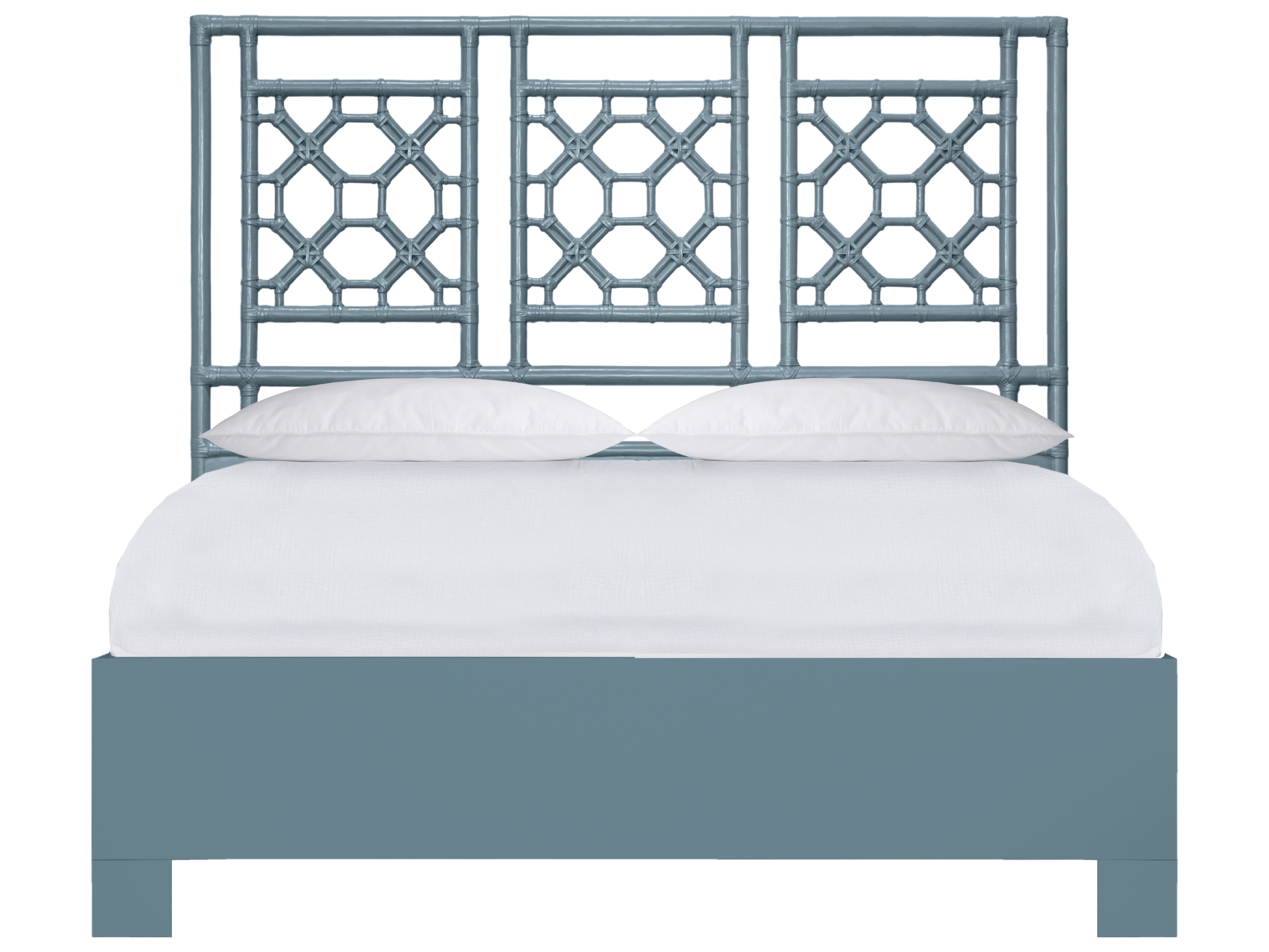 David Francis Lattice Back Bed Queen, Standard | DVFB4025BEDQ