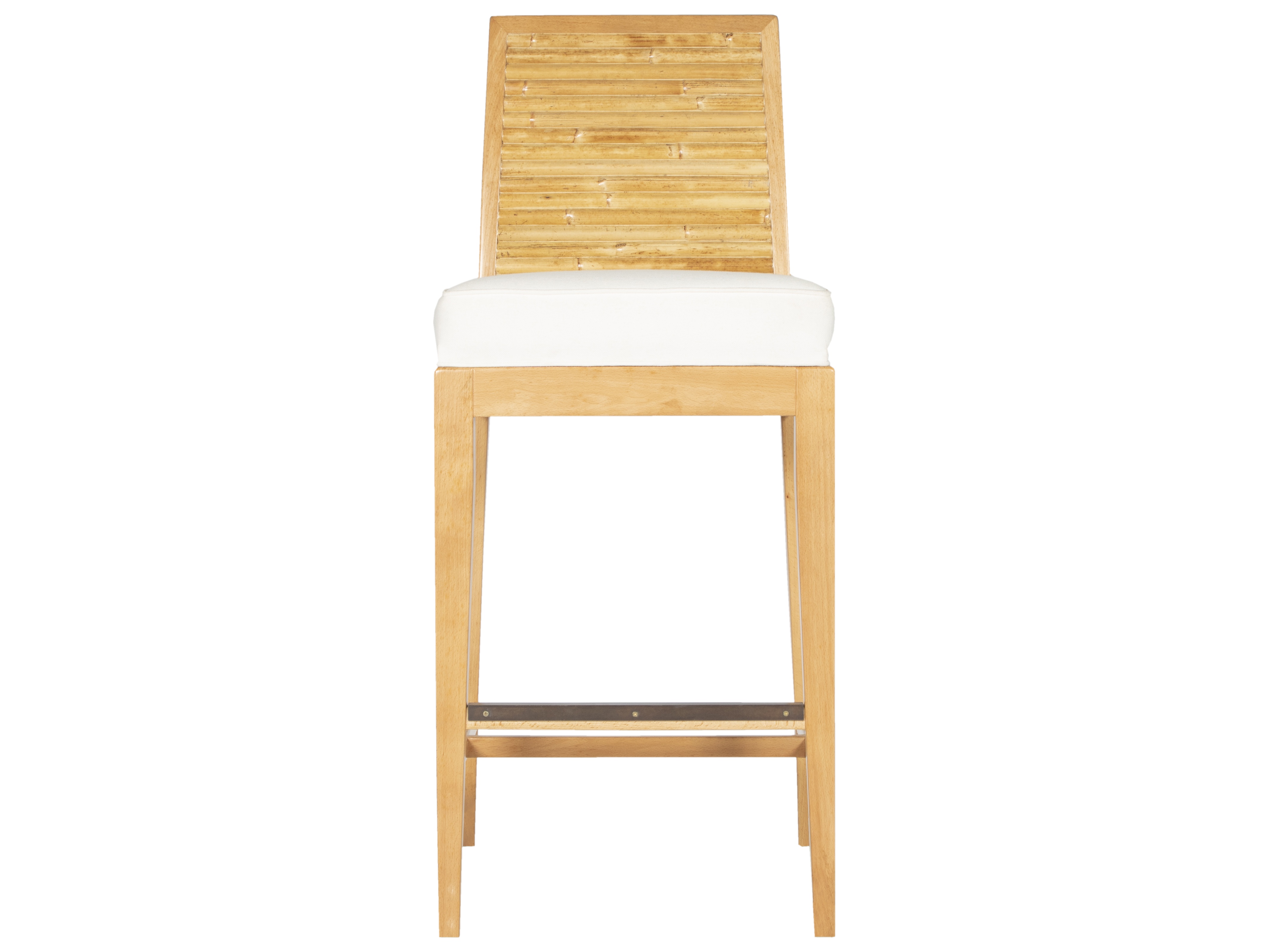 Stacked Bamboo All Options Upholstered Beech Wood Bar Stool | DVFD2702BS