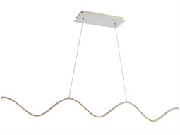 Elan Walman 1-Light Matte Black LED Linear Island Pendant | ELA84316MBK