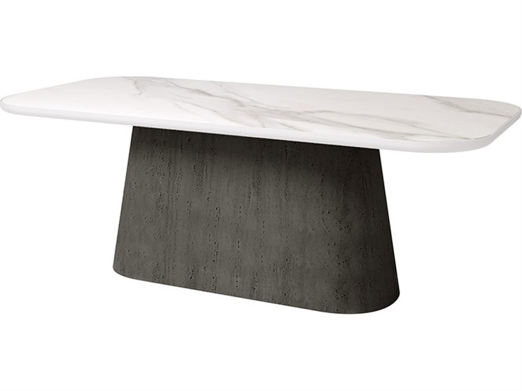 Ebel Pompano Stone Rectangular Dining Table Base | EBL217POM