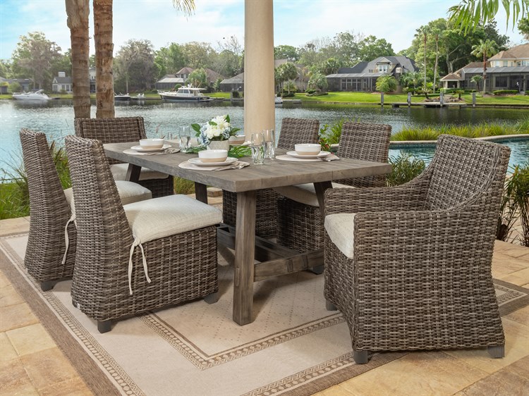 Ebel Avallon Wicker Outdoor Dining Arm Chair | EBL220