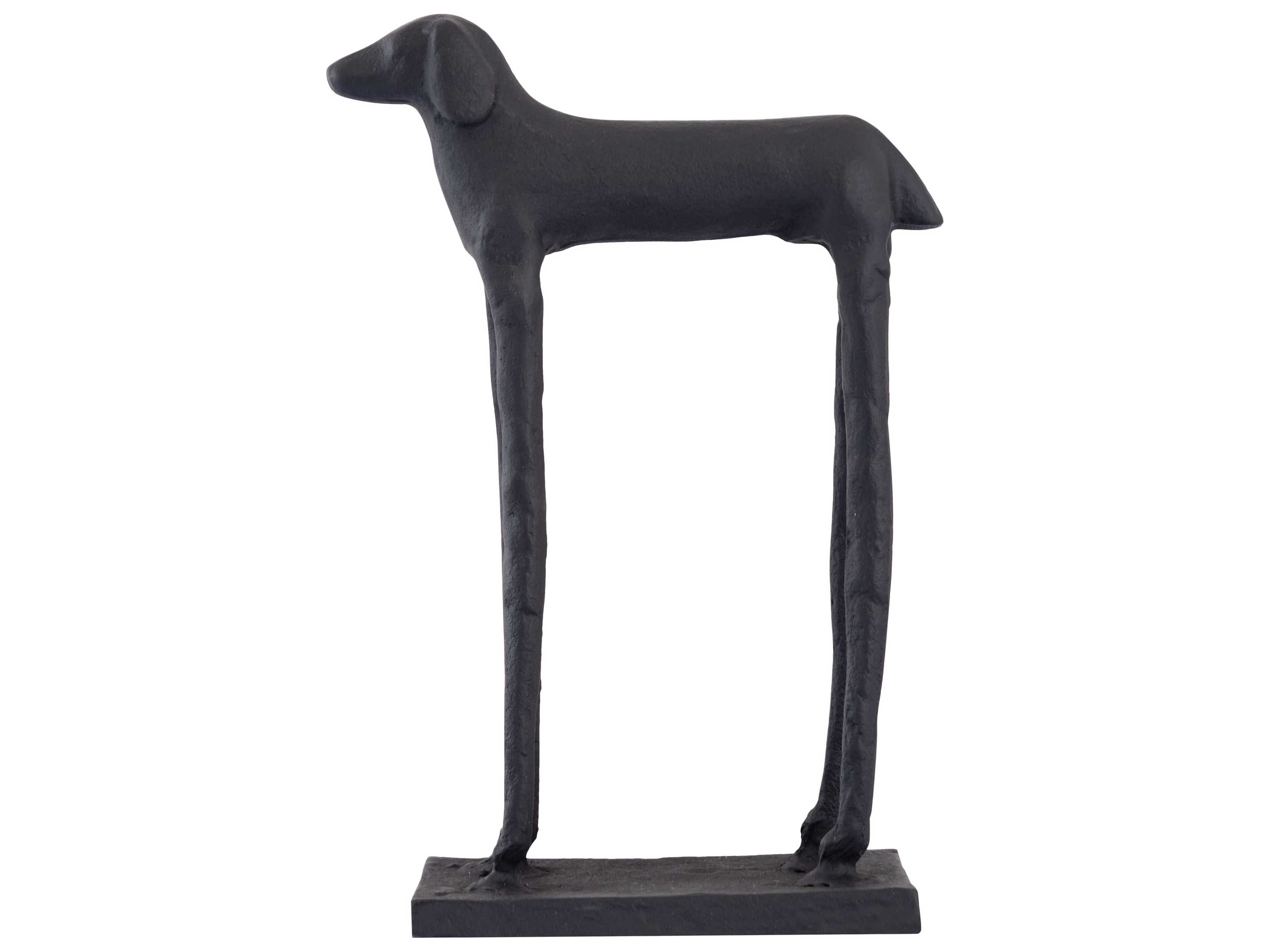 Elk Home Aged Black Jorgie Dog Sculpture | EKS080711406