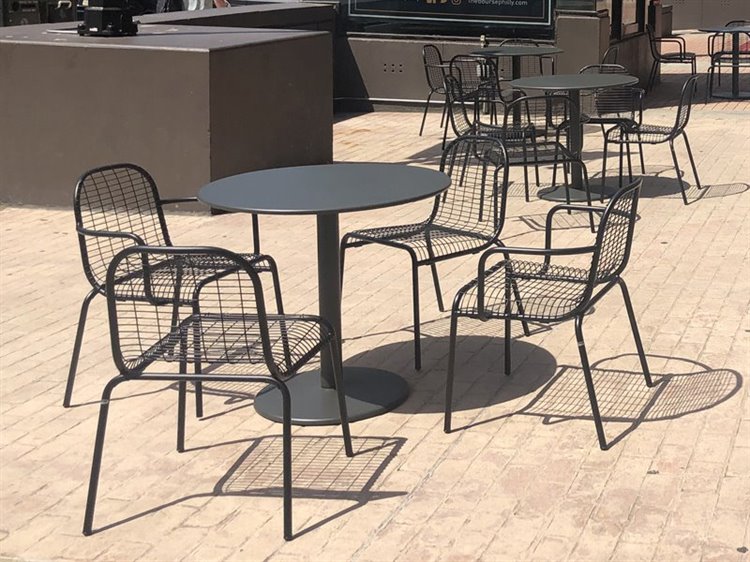 EMU Bistro Steel 32 Round Bistro Table | EM902