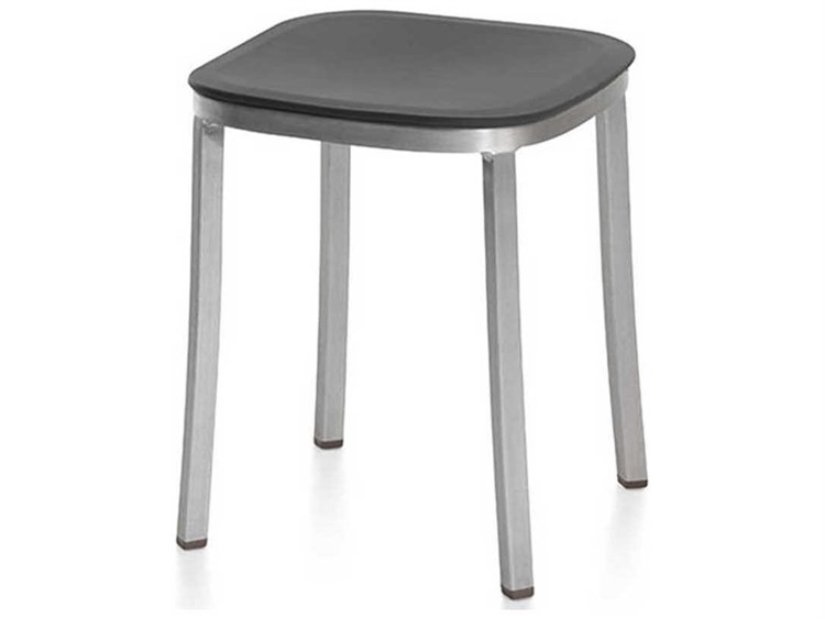 Emeco By Jasper Morrison Beige Silver Accent Stool | EME1INCH18