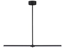 Elan Walman 1-Light Matte Black LED Linear Island Pendant | ELA84316MBK