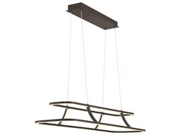 Elan Walman 1-Light Matte Black LED Linear Island Pendant | ELA84316MBK