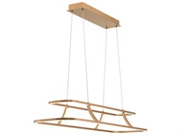 Elan Walman 1-Light Matte Black LED Linear Island Pendant | ELA84316MBK