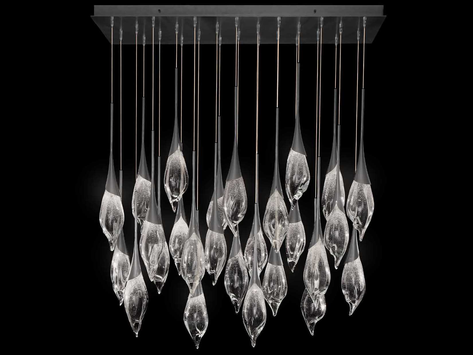 Fine Art Handcrafted Lighting Mayu Midnight Steel Island Pendant ...