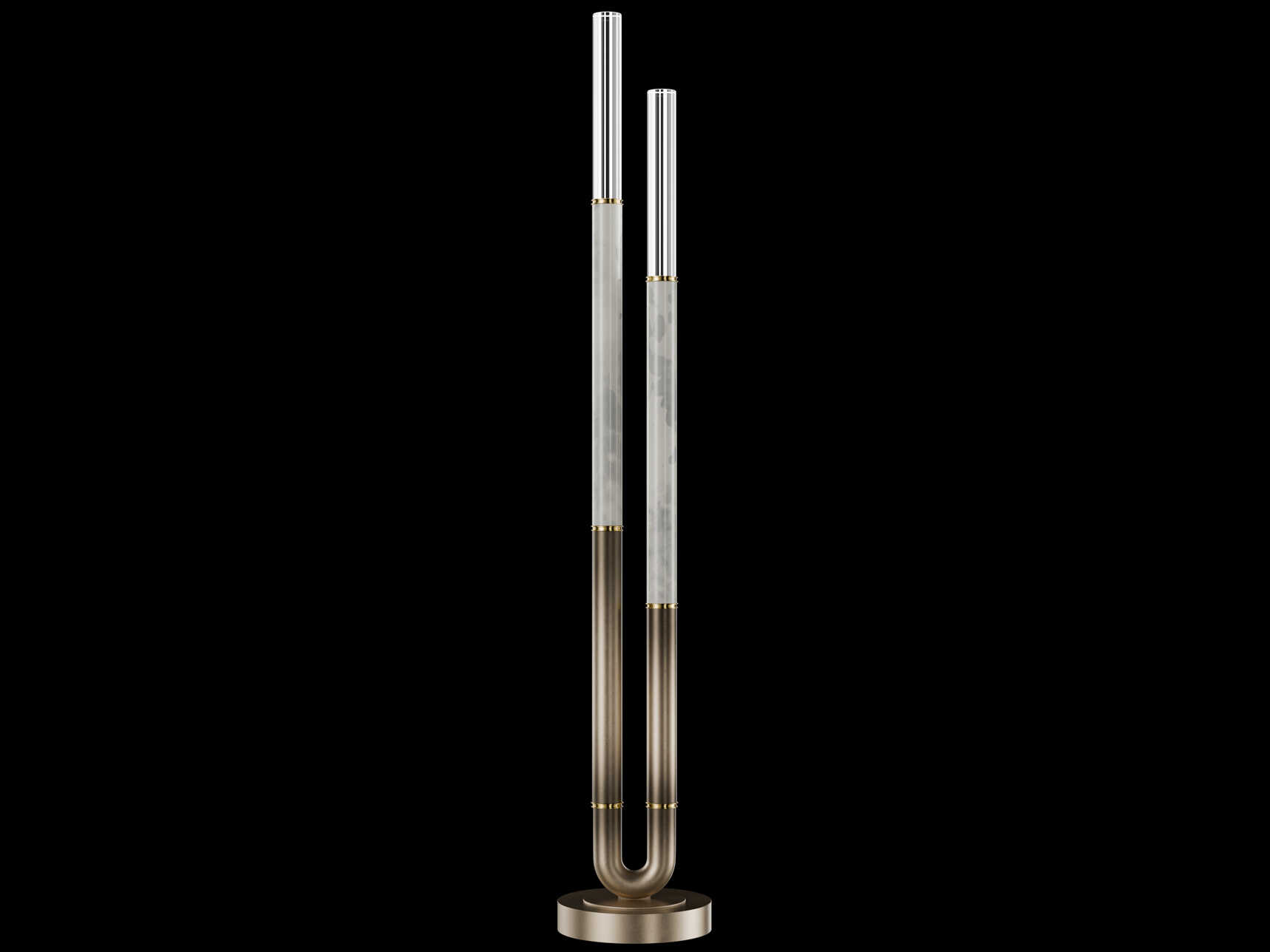 Fine Art Handcrafted Lighting Antonia Ombre Bronze Floor Lamp | FA1001486