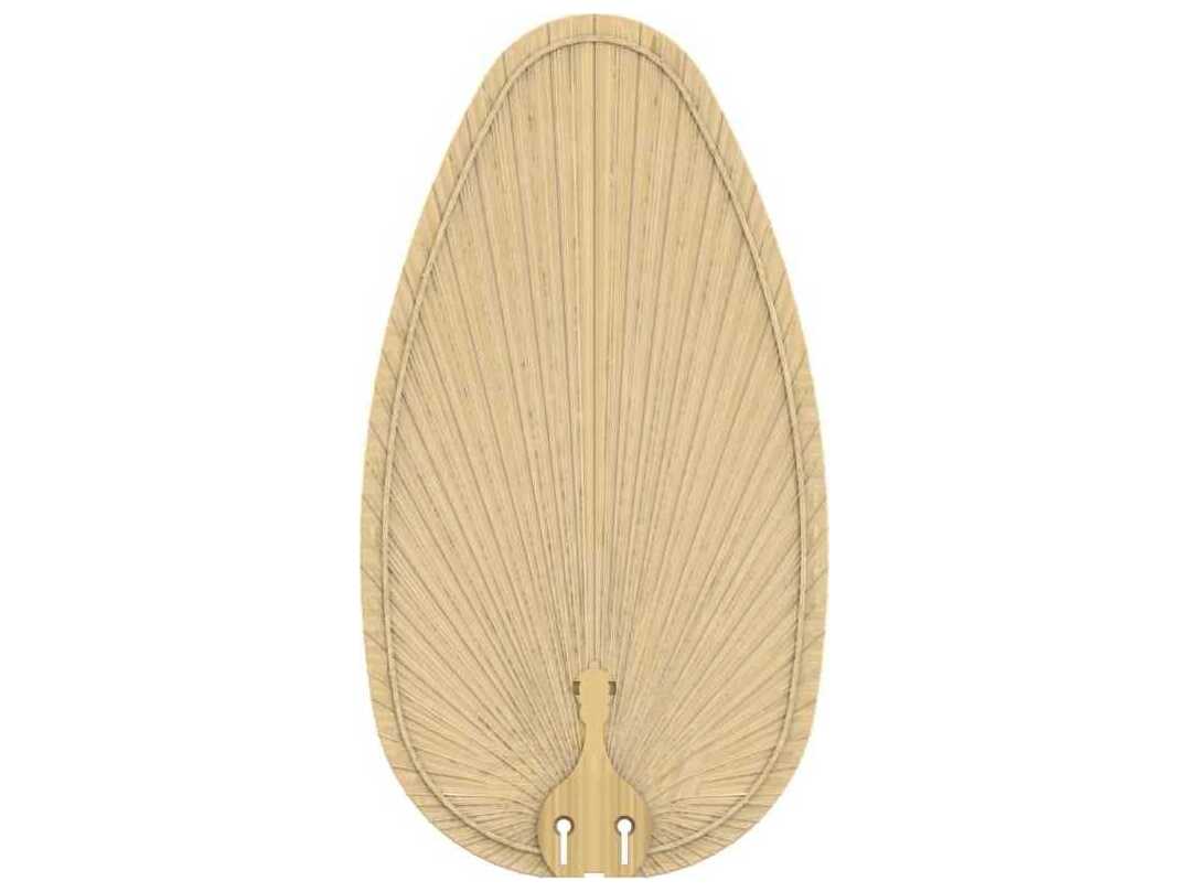 Fanimation Islander Natural Narrow Oval Palm Blade Set of 5 | FANBPP4N