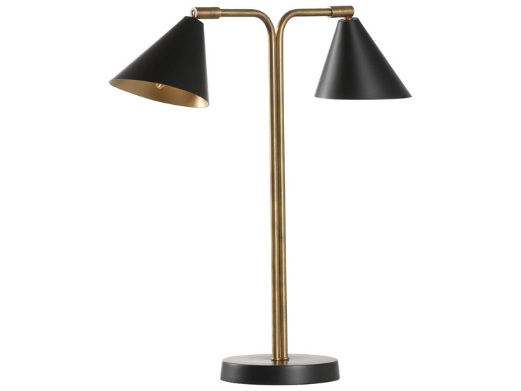 Frederick Cooper Rizzo Gold Black Desk Lamp | FDC65812