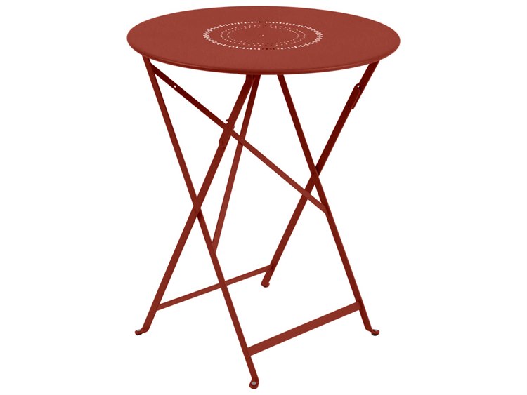 Fermob Floreal Steel Round Umbrella Hole Dining Table | FER0230
