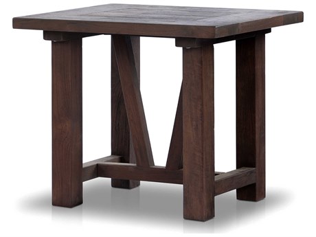 Four Hands Outdoor Providence Teak Root 30'' Square Coffee Table ...