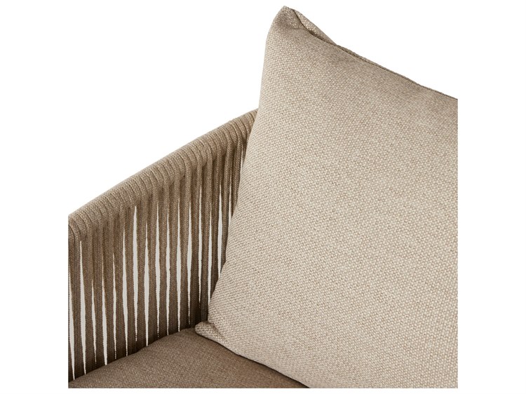 Four Hands Outdoor Solano White Aluminum / Ivory Rope Swivel Lounge ...