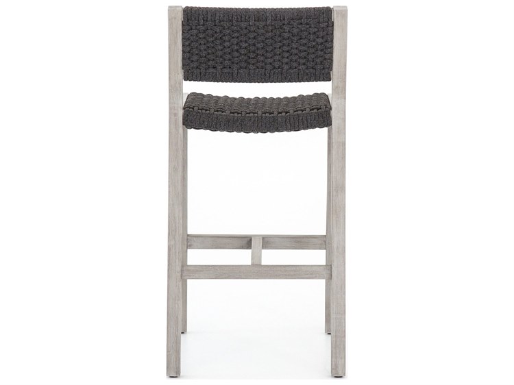 Four Hands Outdoor Solano Thick Dark Grey Rope / Weathered Teak Strap ...