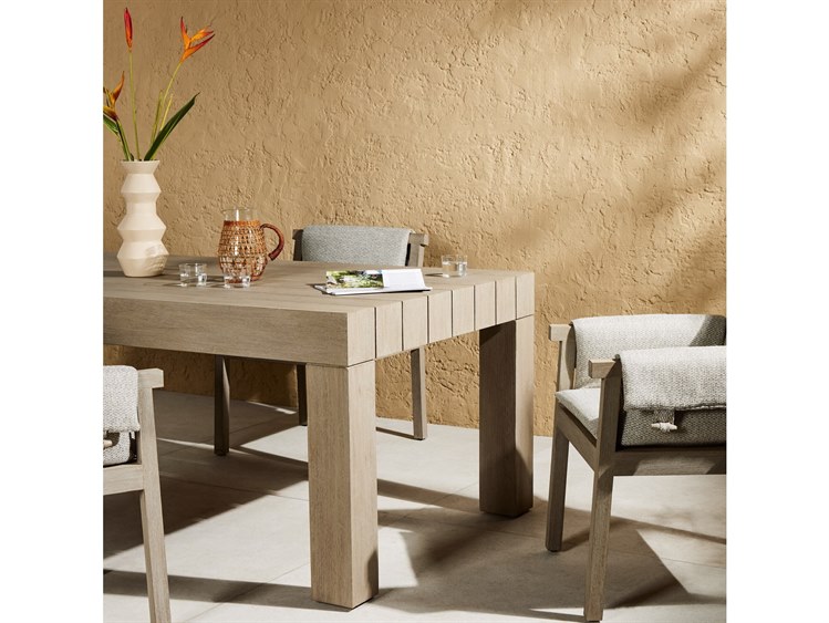 Four Hands Outdoor Solano Wood Rectangular Dining Table | FHOJSOL055