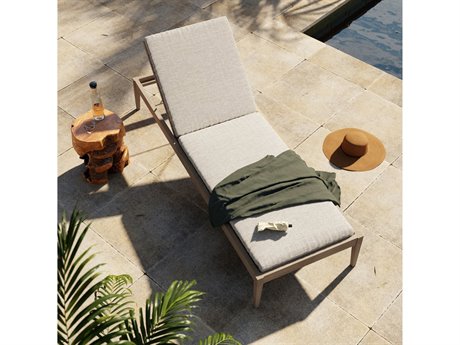 Four Hands Outdoor Solano Delano Natural Teak Rope Bar Stool in Ivory ...