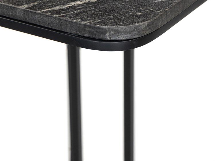 Four Hands Marlow Adalley Polished Black Marble Rectangular Marble C ...